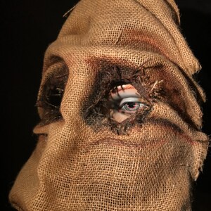 Creepy Burlap Monster Masquerade Masks Evil Sack Mask for - Etsy