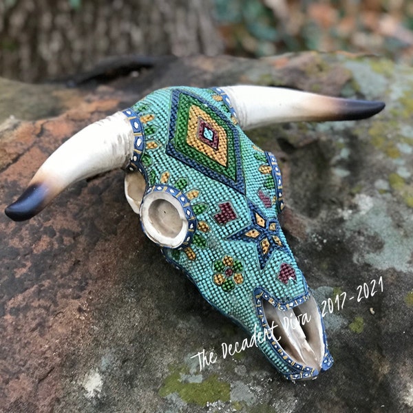 Decorative Cow Skull - Etsy