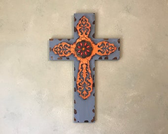 Cross with scroll | Etsy