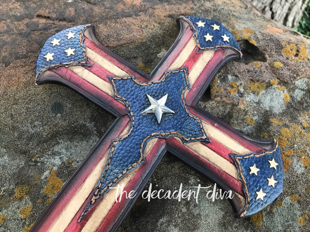 Wall Cross, USA, US Flag, God Bless America, Independence, Cross Wall ...
