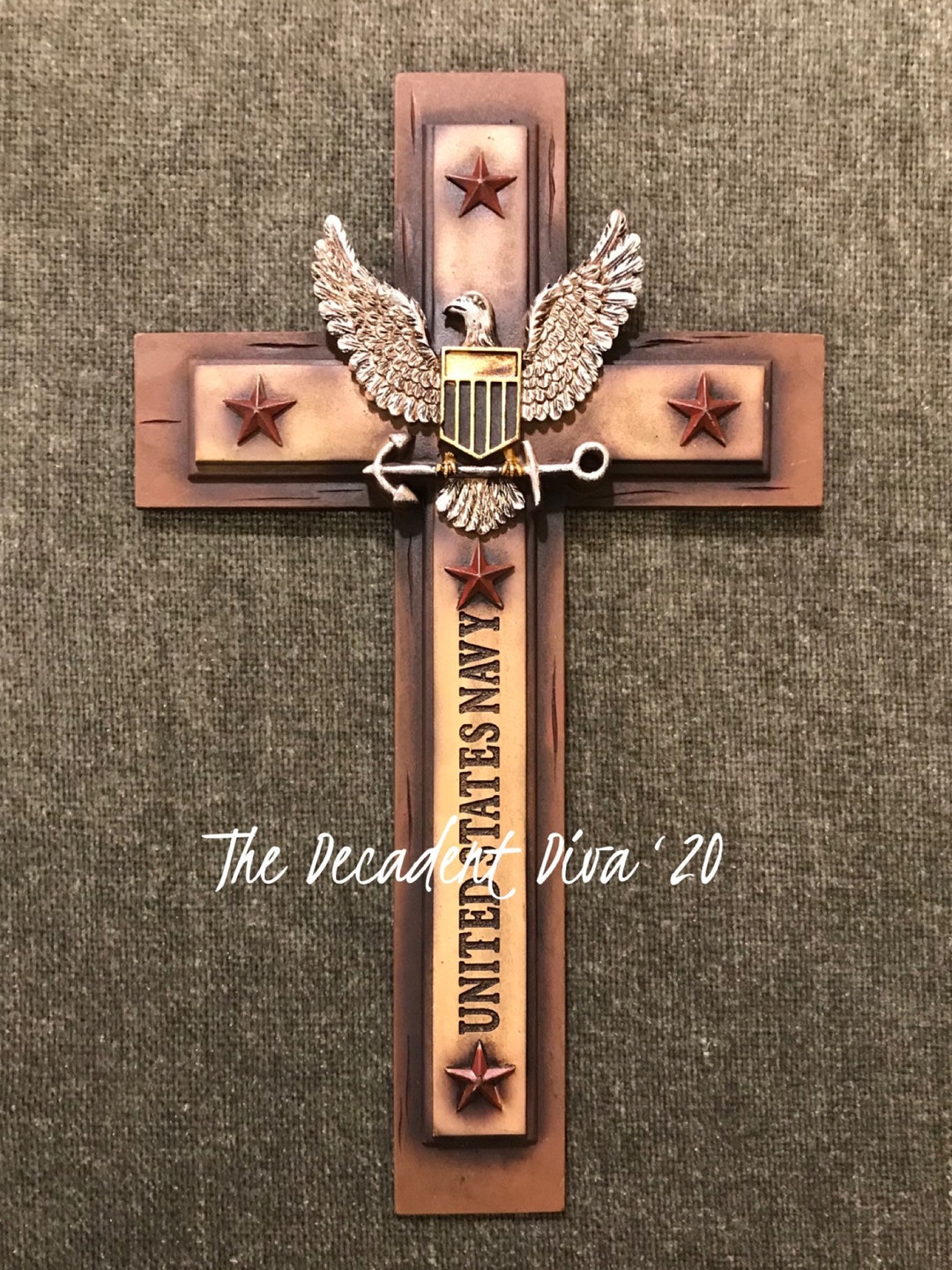 Navy, Naval Cross, Military Gifts, Decorative Cross, Veteran, Crucifix ...
