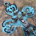 CROSS Metal Cross Turquoise Blue Blue Cross Wall Cross - Etsy