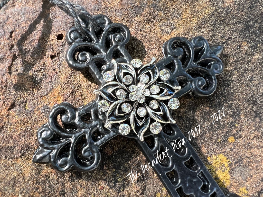 Decorative Cross, Wall Cross, Metal Cross, Silver Cross, Cross Decor ...