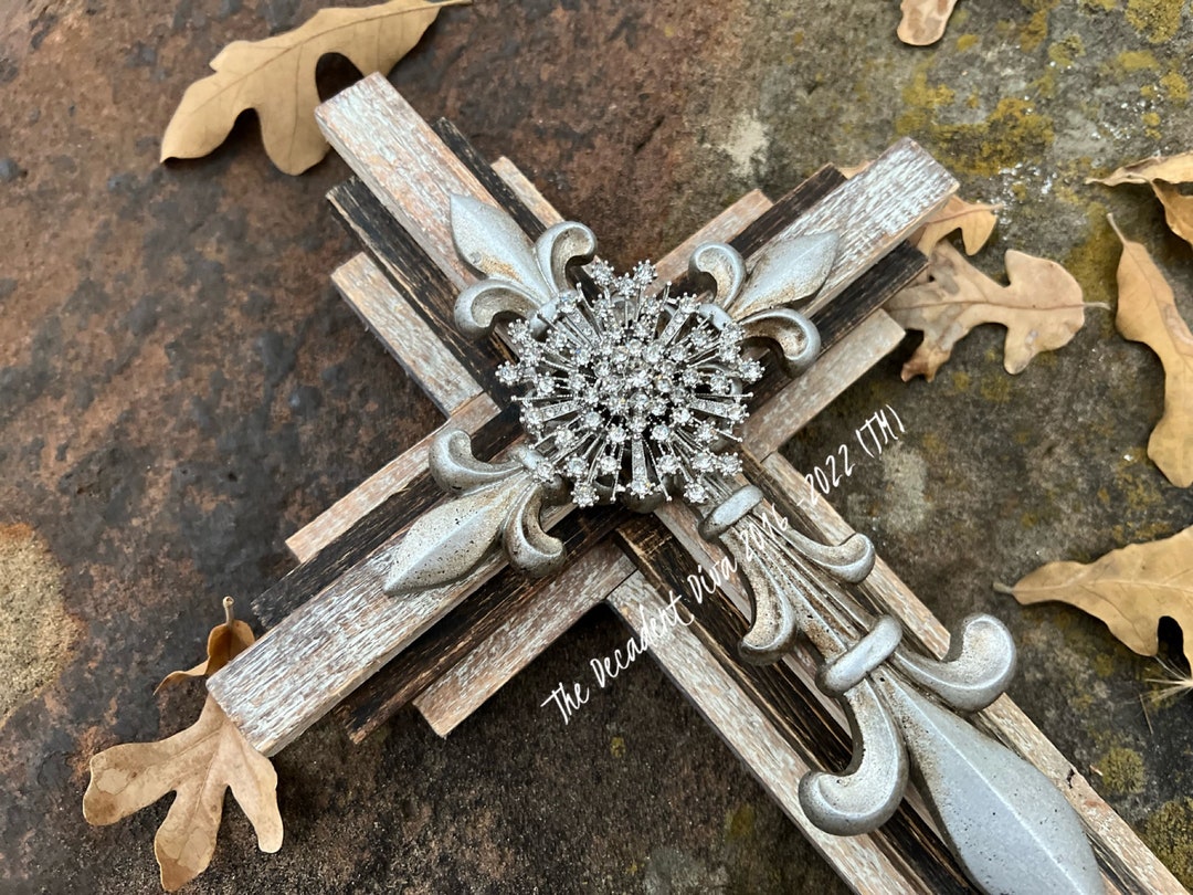 Cross, Wall Cross, Crucifix Wall, Cross Wall Decor, Handmade ...