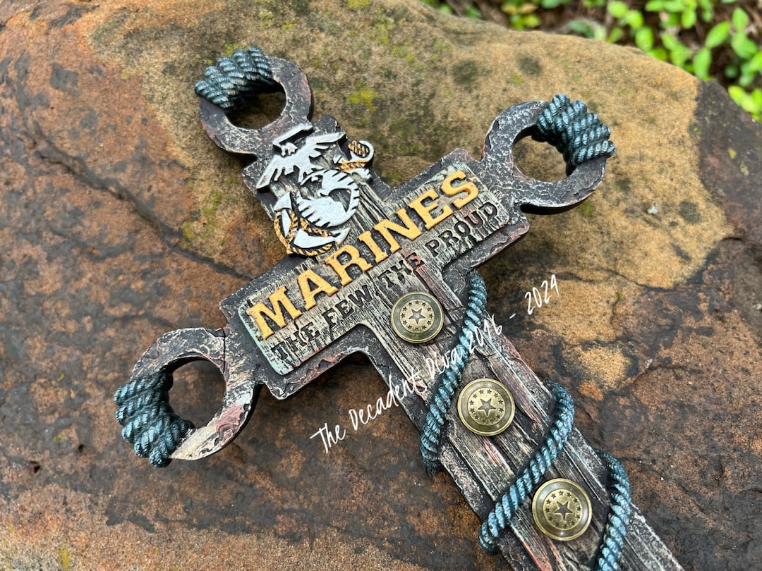 Marines, Marine Corps, USMC, Cross, Veteran, Military, Wall Cross ...