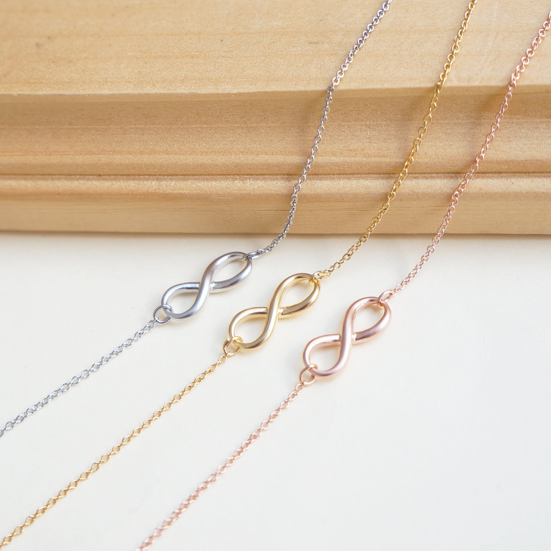 Tiny Infinity Necklace Layering Necklace Sisters Necklace Mother ...