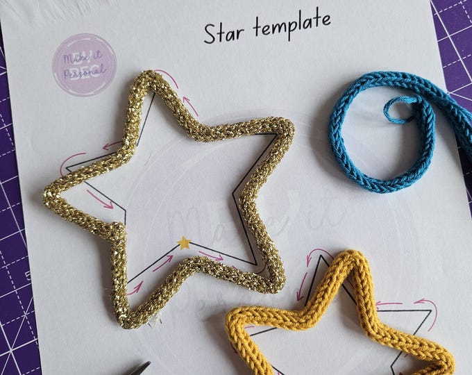 Wire Art Star Template Design Wire Bending Pattern Instant Digital PDF ...