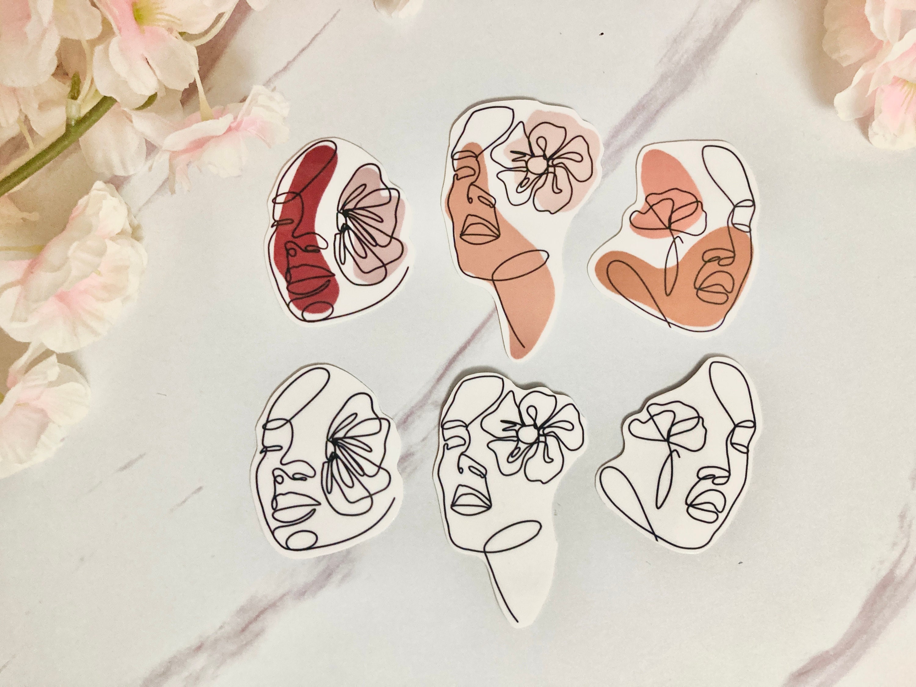 Stickers, Labels & Tags Paper Female Line art Sticker Paper Sticker ...