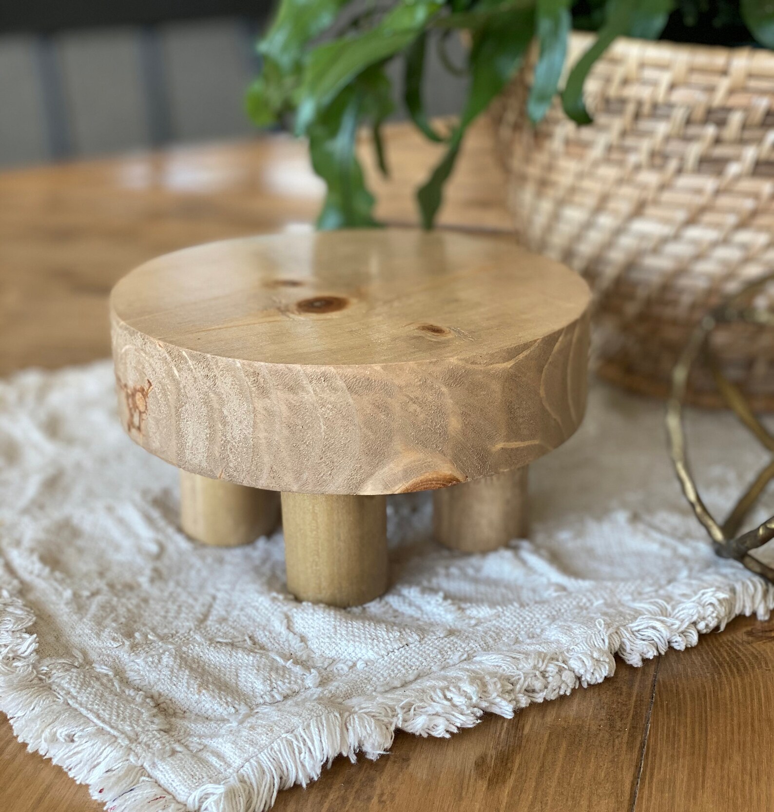 Wooden Plant Pedestal Plant Stand Plant Riser - Etsy