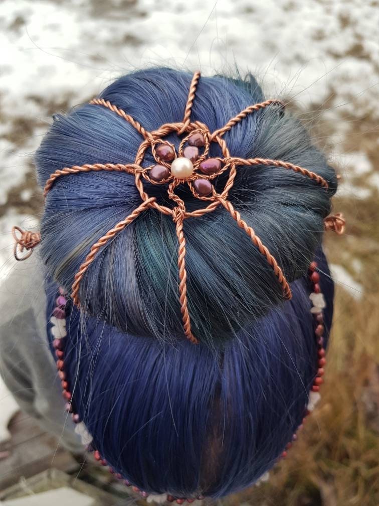 This is a Hair Bun Cage. My Version of a Italian Fresco From 1338. - Etsy