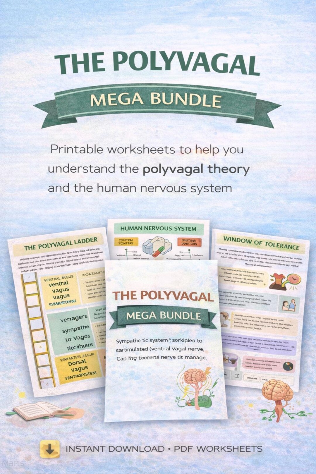 Polyvagal Theory Workbook , Cheatsheet: Vagus Nerve, Nervous System ...