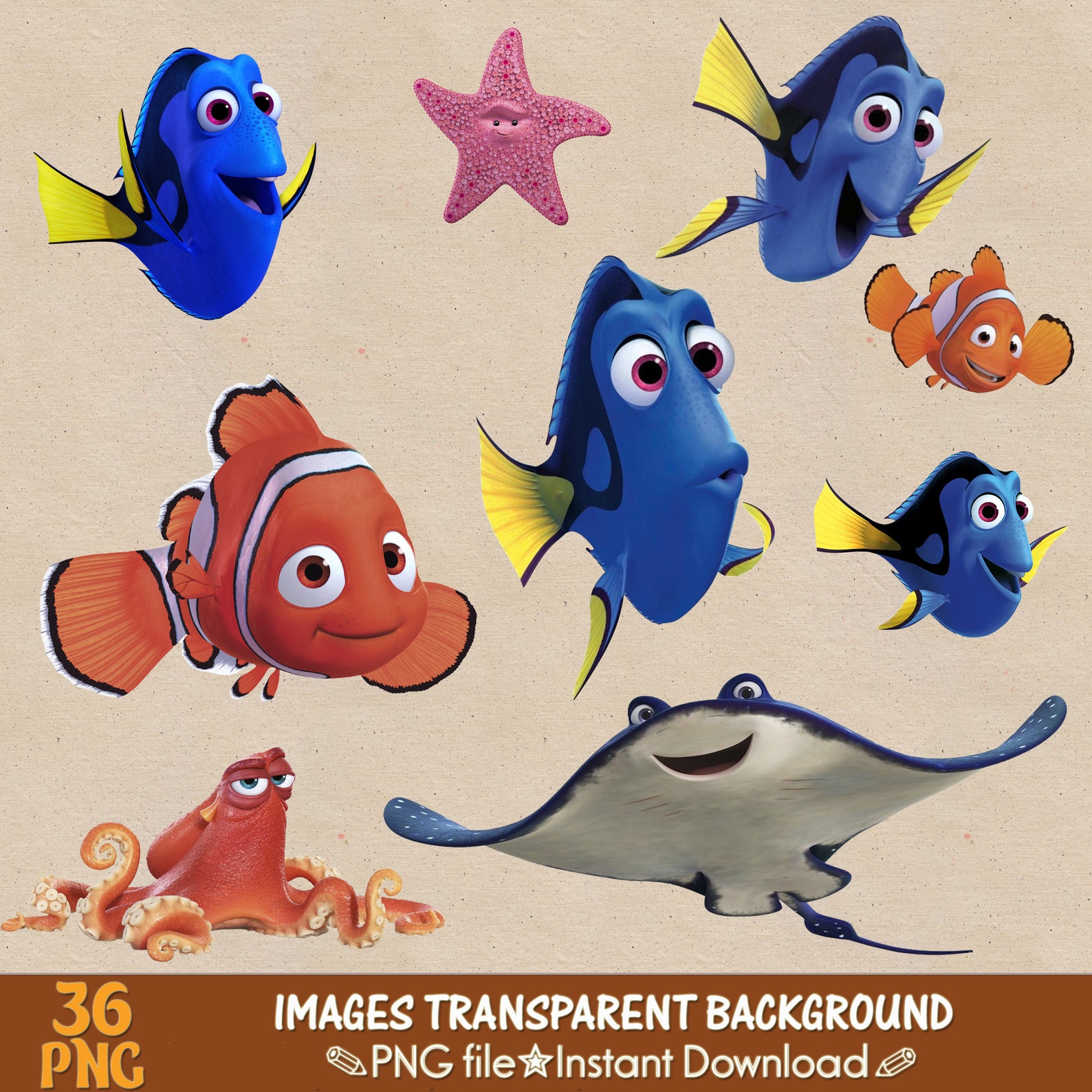 FINDING DORI clipart Finding Nemo images cartoon clipart | Etsy