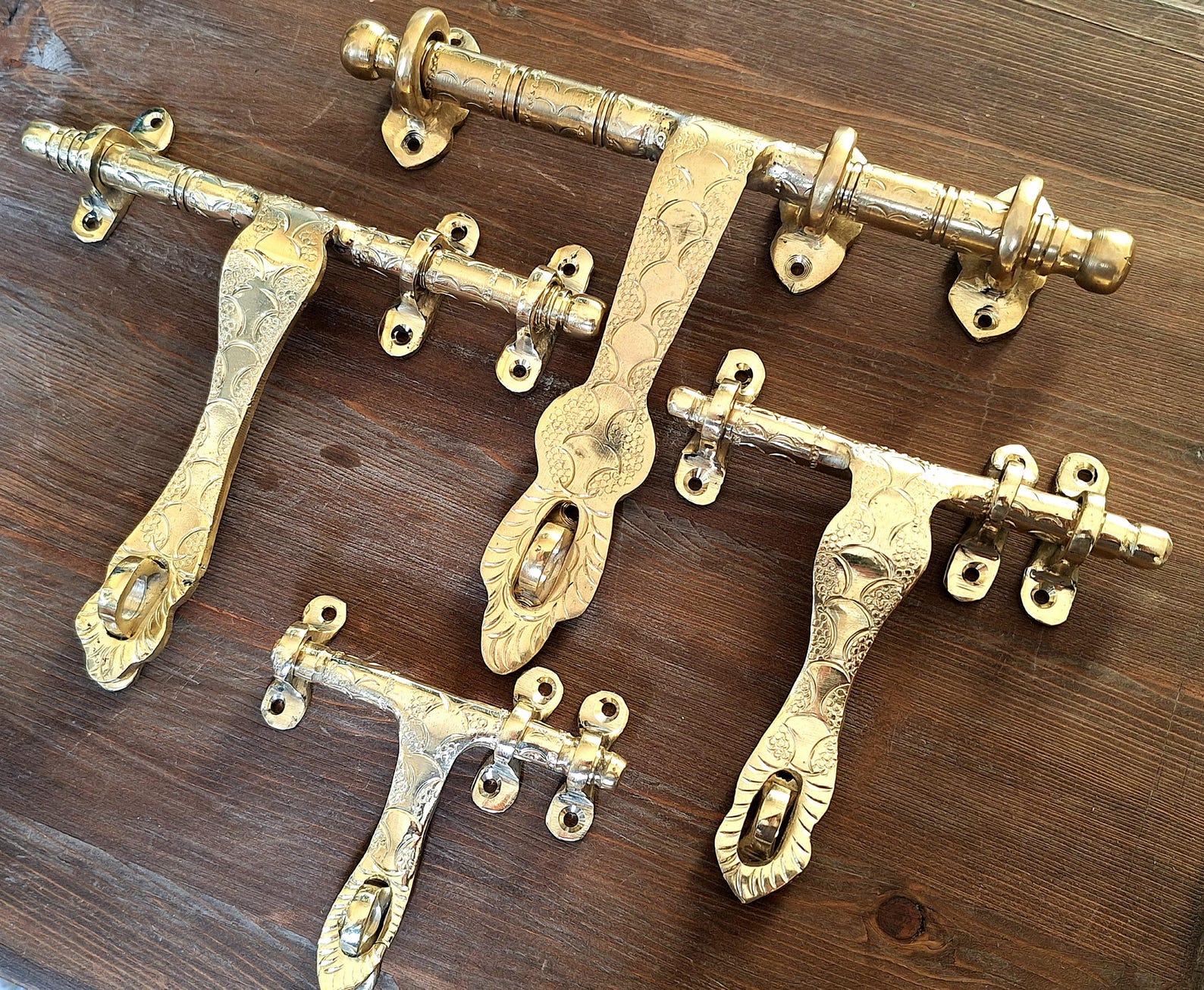 Moroccan Gate Latch 4 Sizes Available, Vintage Style Handmade Brass ...