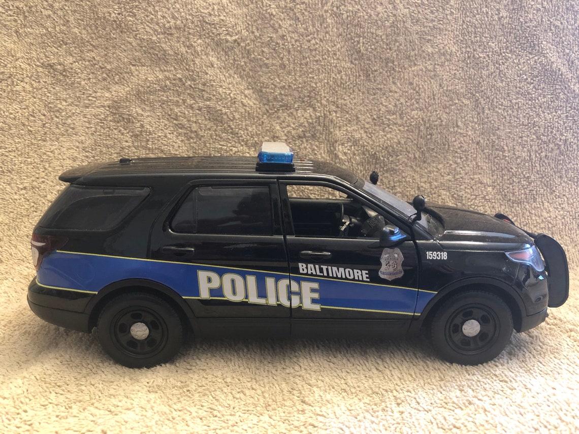 1/18 Scale Baltimore Maryland Police Die-cast Ford Explorer | Etsy
