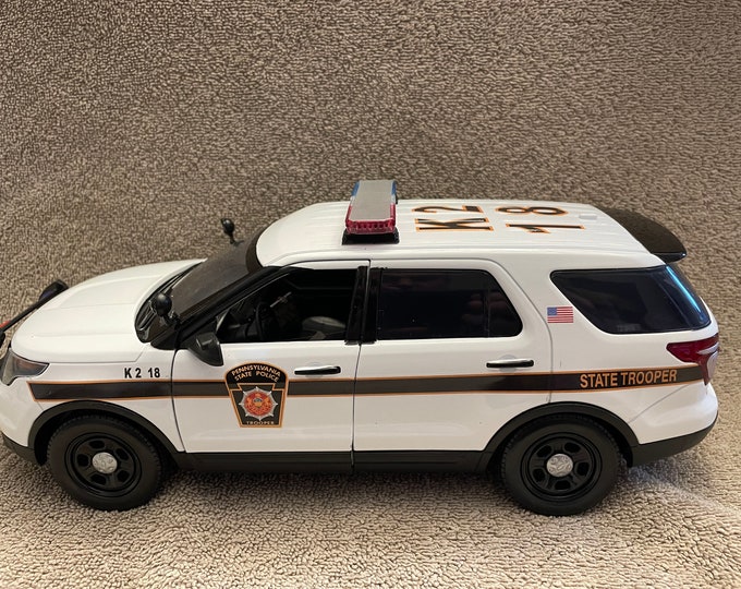 1/18 Scale State Police Diecast Ford Explorer Model Car With Working ...