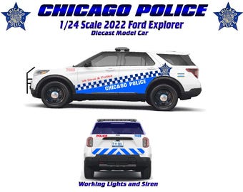 1/18 Scale State Police Diecast Ford Explorer Model Car With Working ...