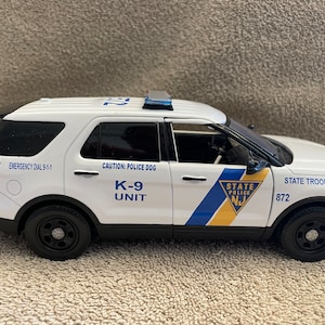 1/24 Scale State Police K9 Unit Die Cast Model Car Ford Explorer NON ...