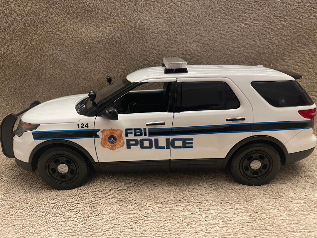 1/18 Scale FBI Police Die-cast Ford Explorer Model Replica With Working ...