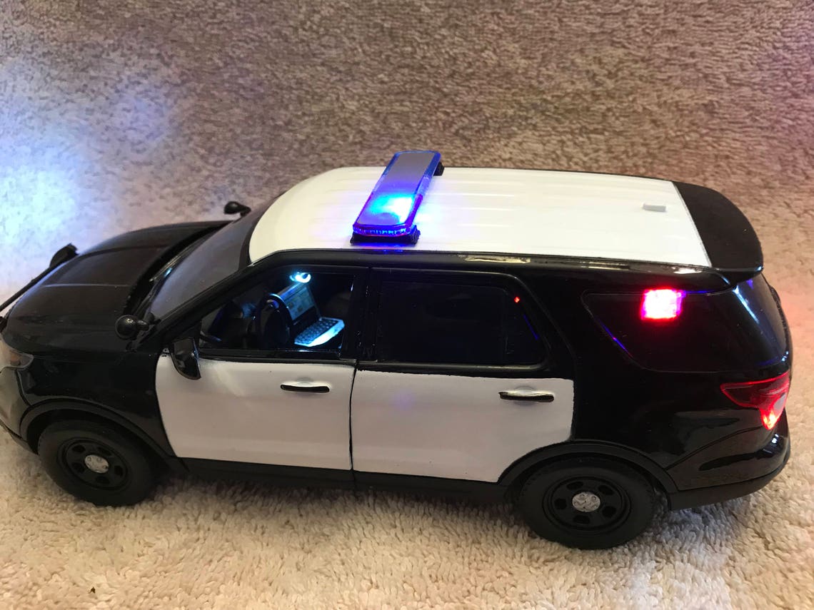 1/24 Scale Blank Black and White Police Die Cast Model Car - Etsy