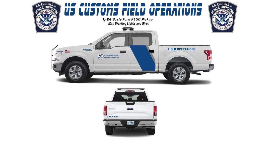 1/24 Scale Ford F150 Model Police Car With Working Lights and Siren ...