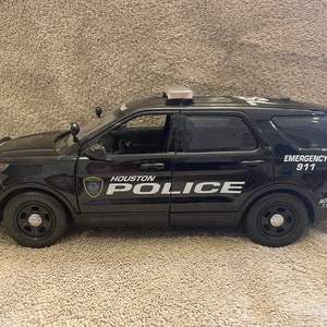 1/18 Scale Houston Texas Police Dept(black Car Version) Die-cast Ford ...