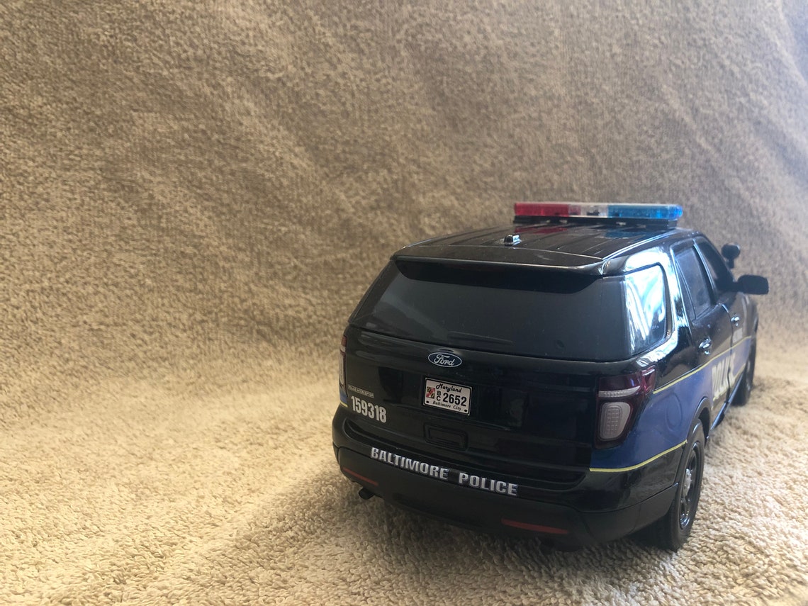 1/18 Scale Baltimore Maryland Police Die-cast Ford Explorer | Etsy