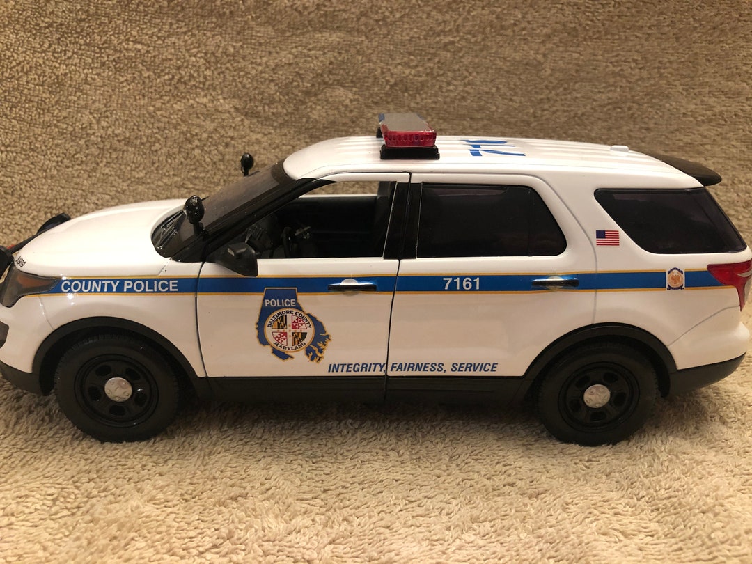 1/18 Scale Baltimore County MD Police Die-cast Ford Explorer Model ...