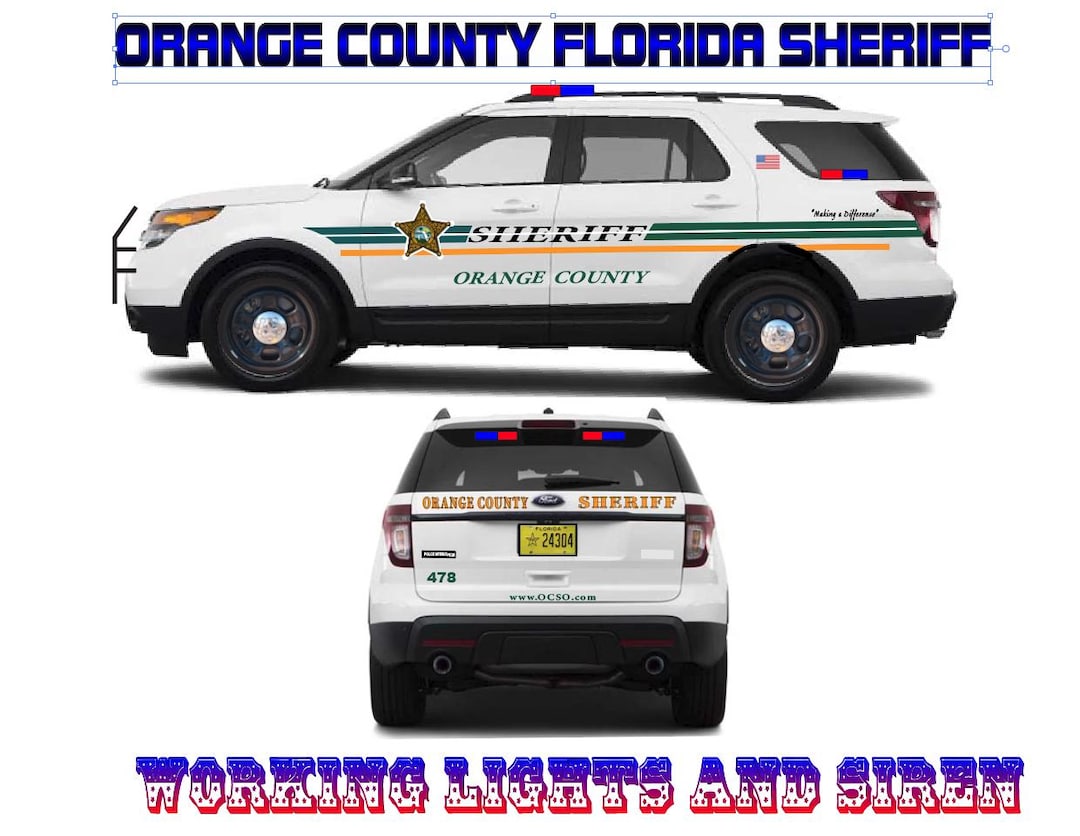 1/24 Orange County Florida Sheriffs Ford Explorer With Working Lights ...