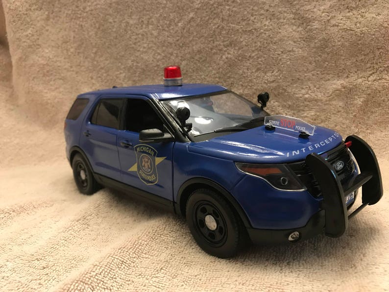 1/18 scale die-cast michigan state police ford explorer | Etsy