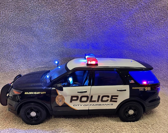 1/18 Scale LAPD Police Dept Die-cast Ford Explorer Model Replica With ...