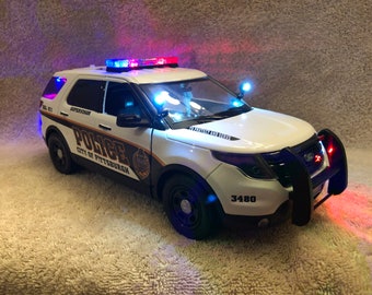 1/18 Scale Gray Unmarked Police Die-cast Ford Explorer Model Replica ...