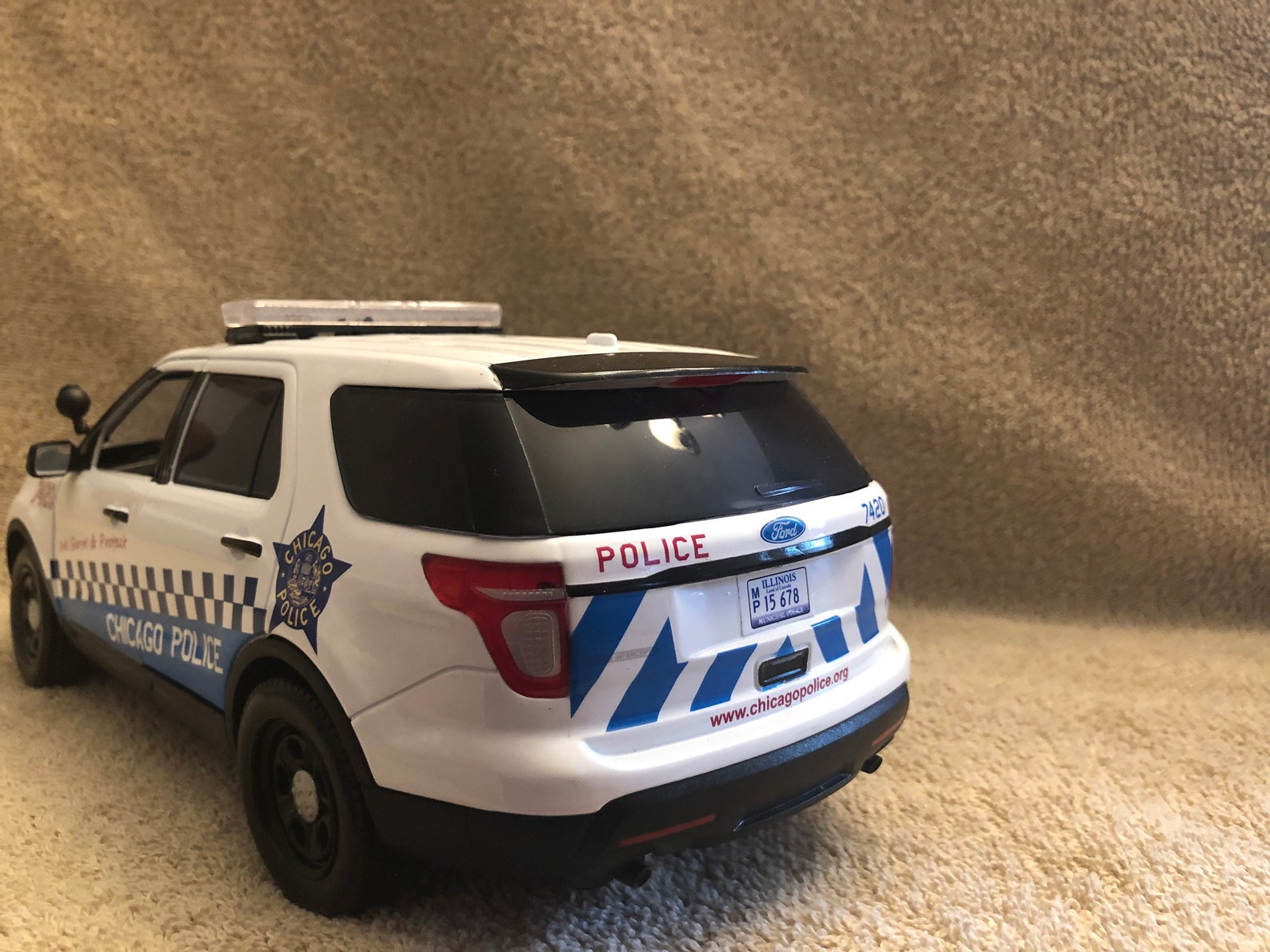 1/18 Scale Chicago Illinois Police Die-cast Ford Explorer Model Replica ...