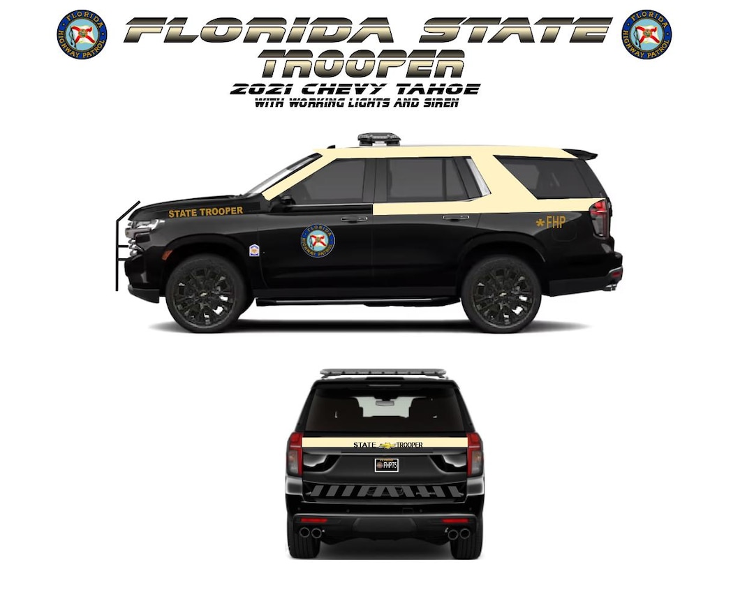 1/26 Scale 2021 Diecast Chevy Tahoe Model Police Car With Working ...