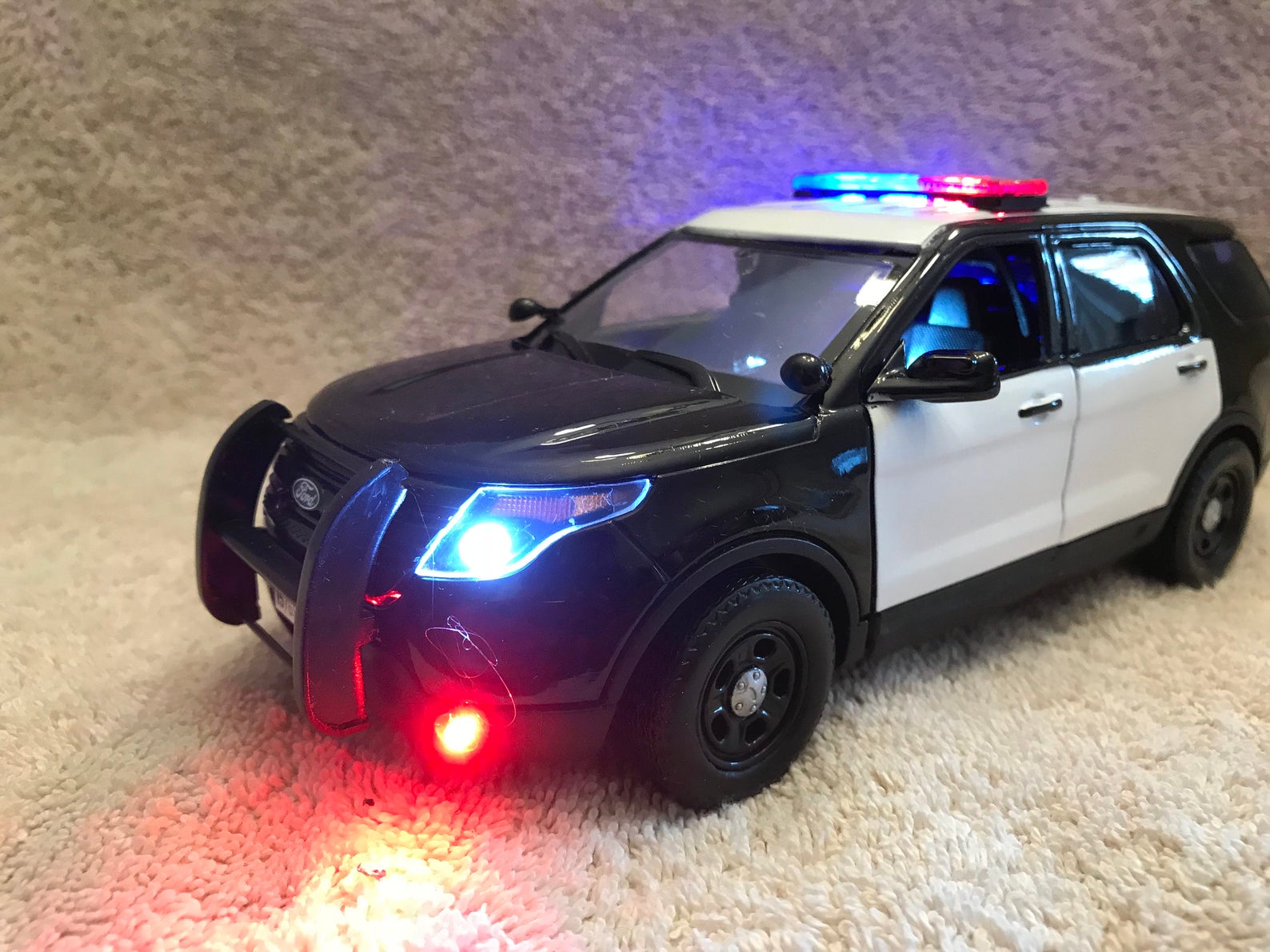 1/24 Scale Blank Black and White Police Die Cast Model Car - Etsy