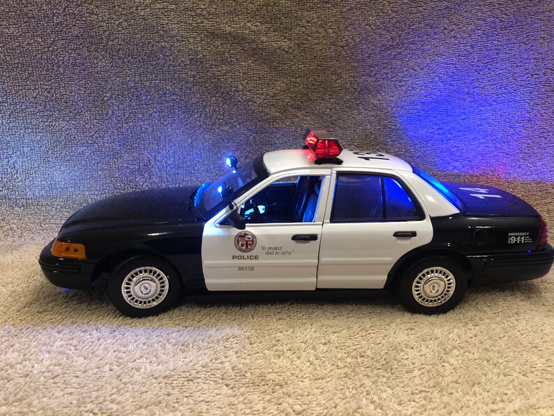 1/18 Scale LAPD Police Department Model Police Car Replica | Etsy