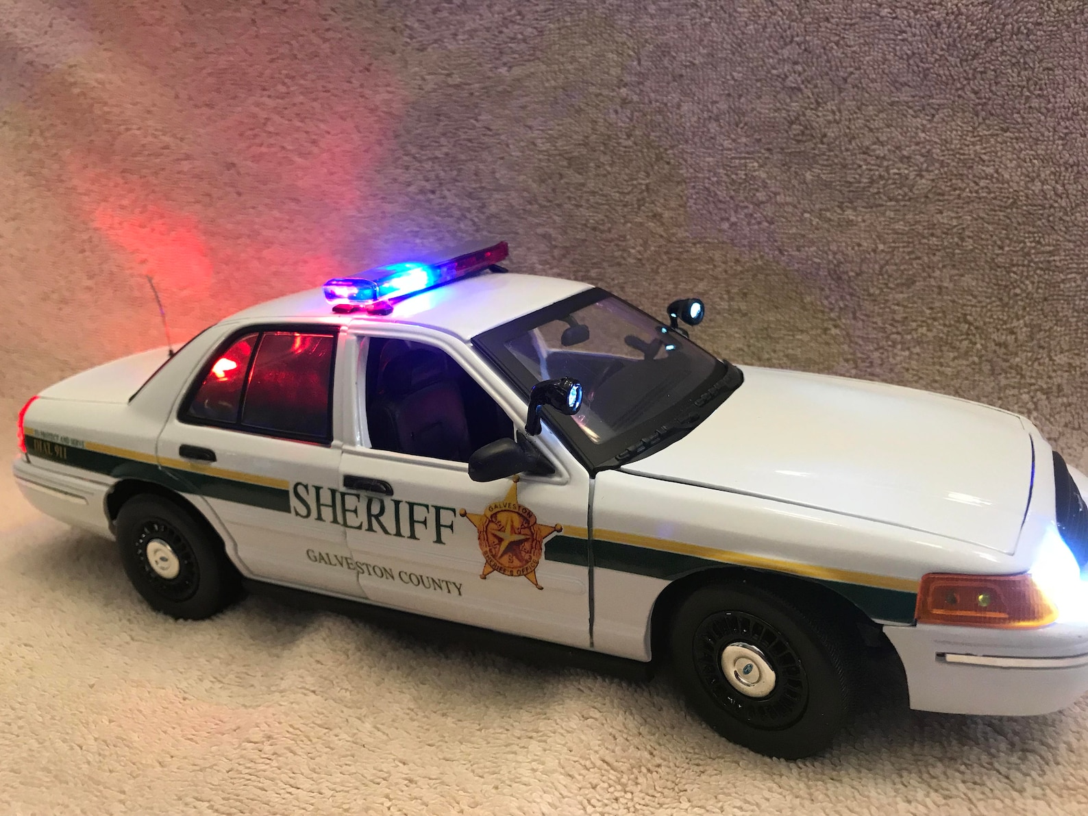 1/18 Scale Galveston County Texas Die Cast Model Police Car - Etsy