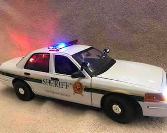 1/18 Scale Houston Texas Die Cast Model Police Car Replica With Working ...