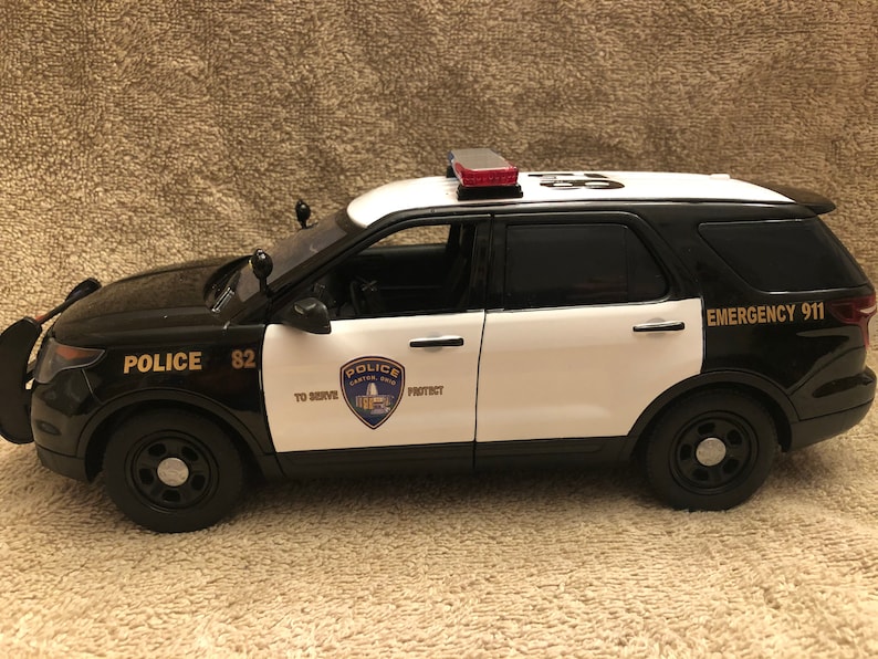 1/18 scale Canton Ohio Police die-cast Ford Explorer model | Etsy