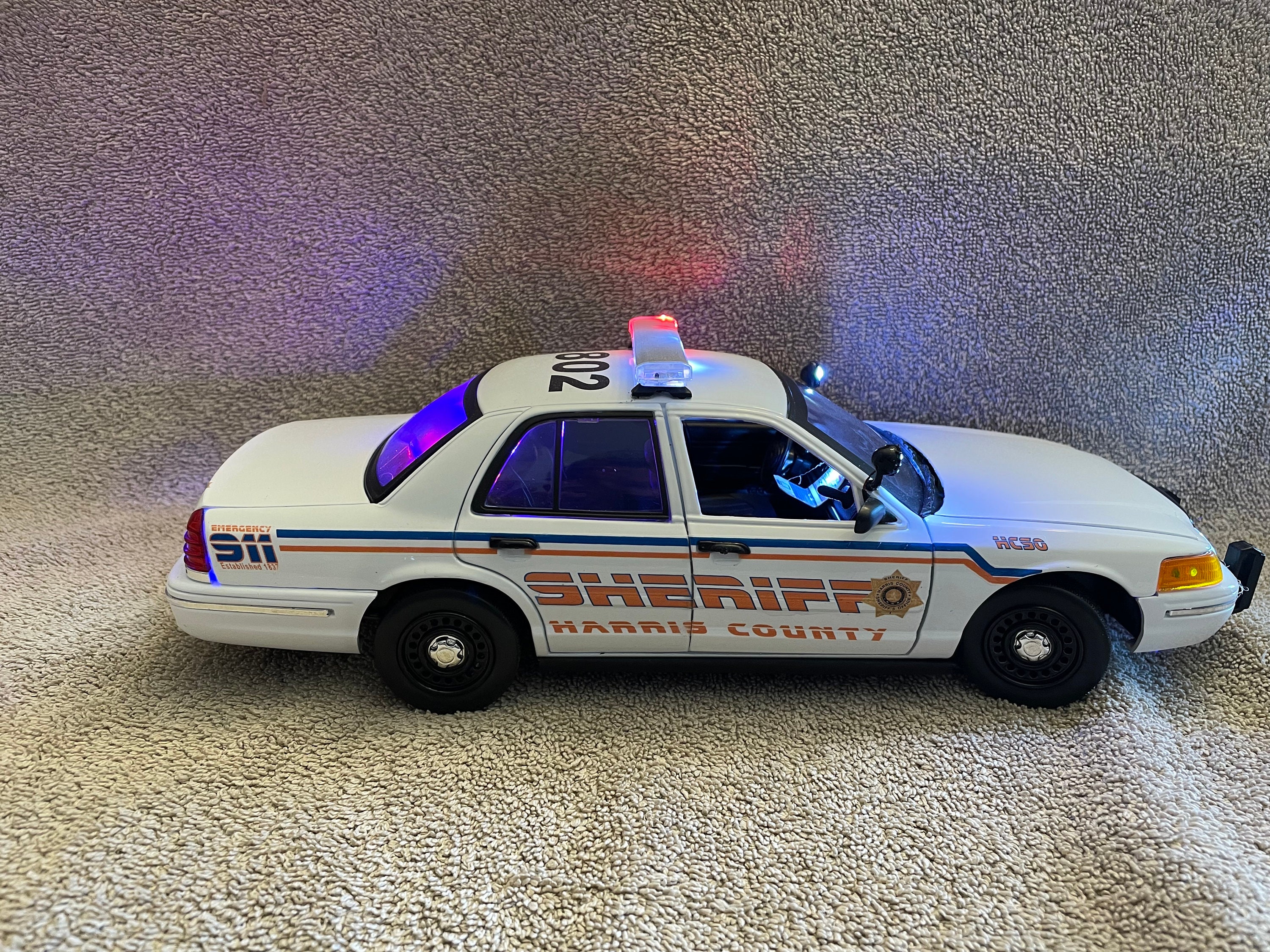 1/18 Scale Harris County Texas Sheriffs Diecast Ford Crown Vic With ...
