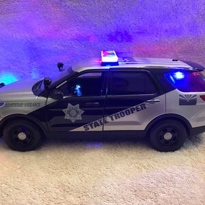 1/18 Scale Arizona DPS State Trooper Die-cast Ford Explorer Model ...