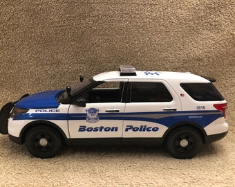 1/24 Scale Houston Texas Police Dept Die Cast Model Car Ford Crown ...