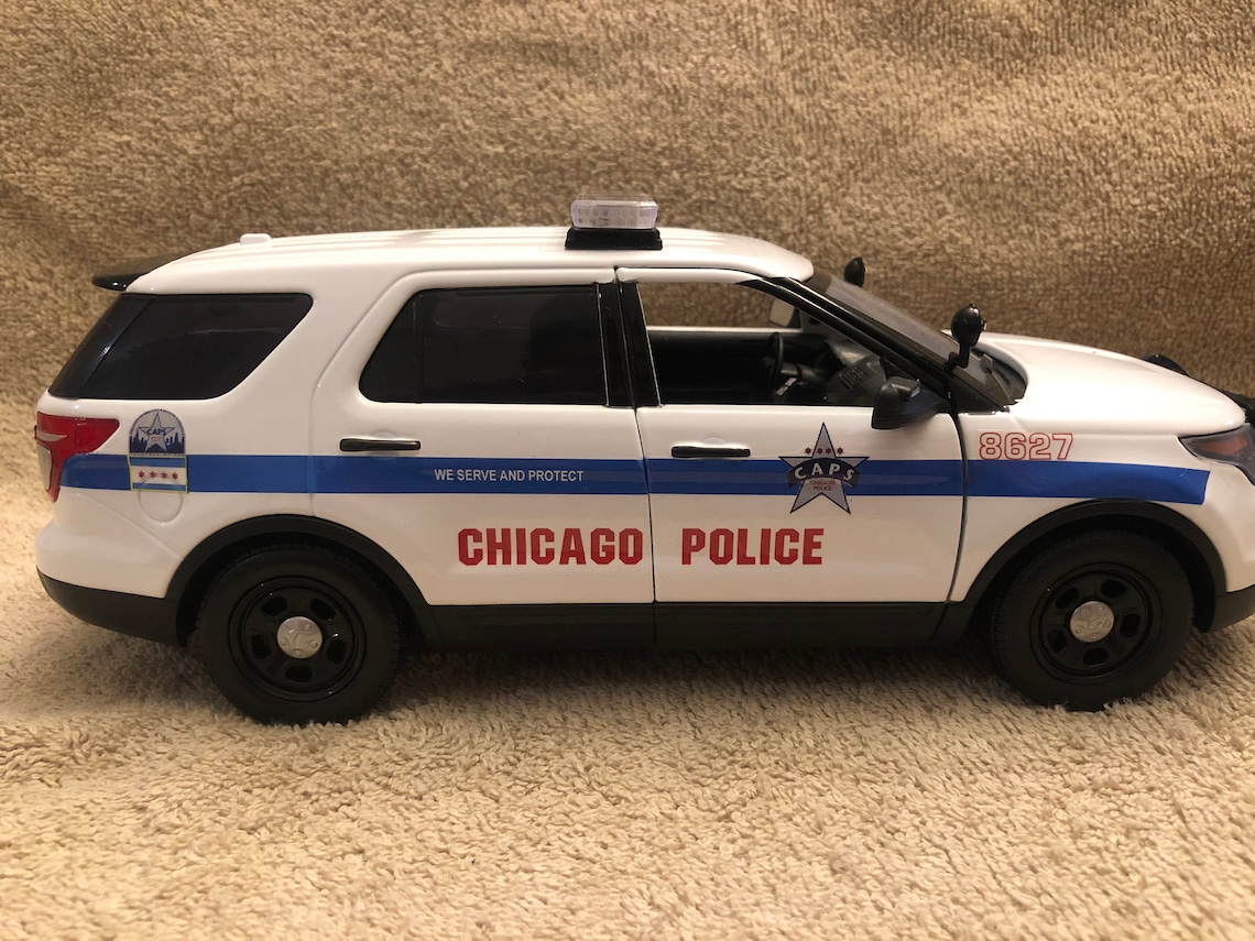 1/18 Scale Chicago Police Dept Die-cast Ford Explorer Model Replica ...