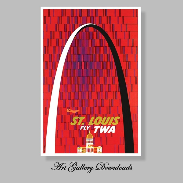 St Louis Poster - Etsy