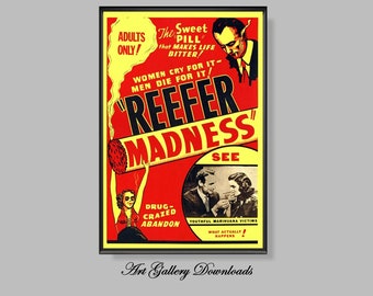 Reefer Madness Movie Poster - Etsy