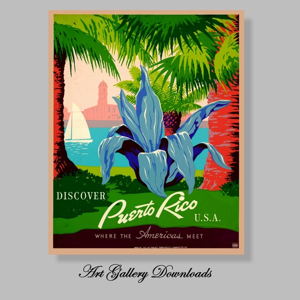 Puerto Rico Poster - Etsy