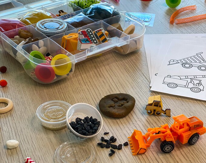 Construction Theme Kids Sensory Play Activity Kit Includes - Etsy