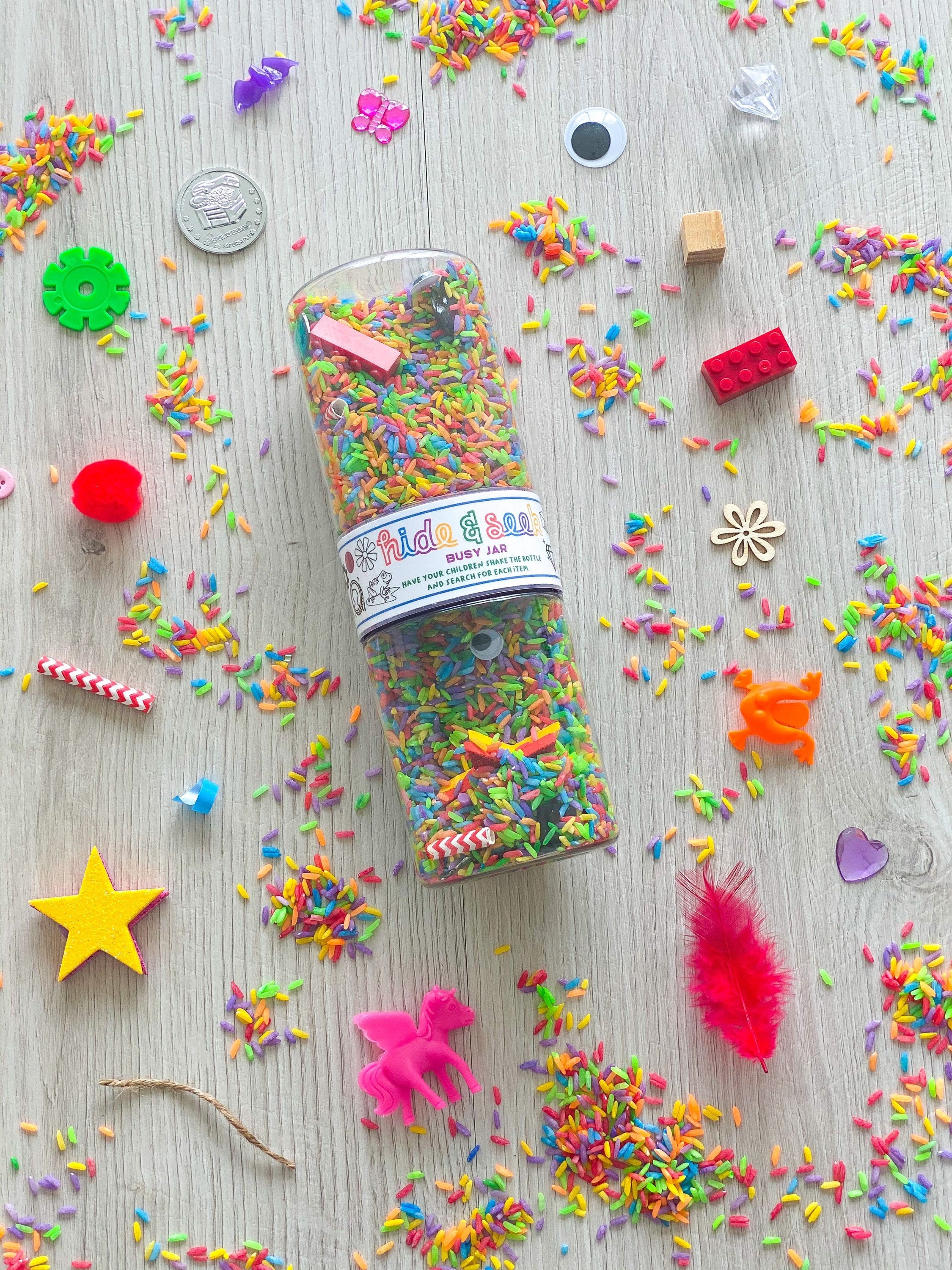 Rainbow Hide And Seek Jar Large Double Sided Size 6406