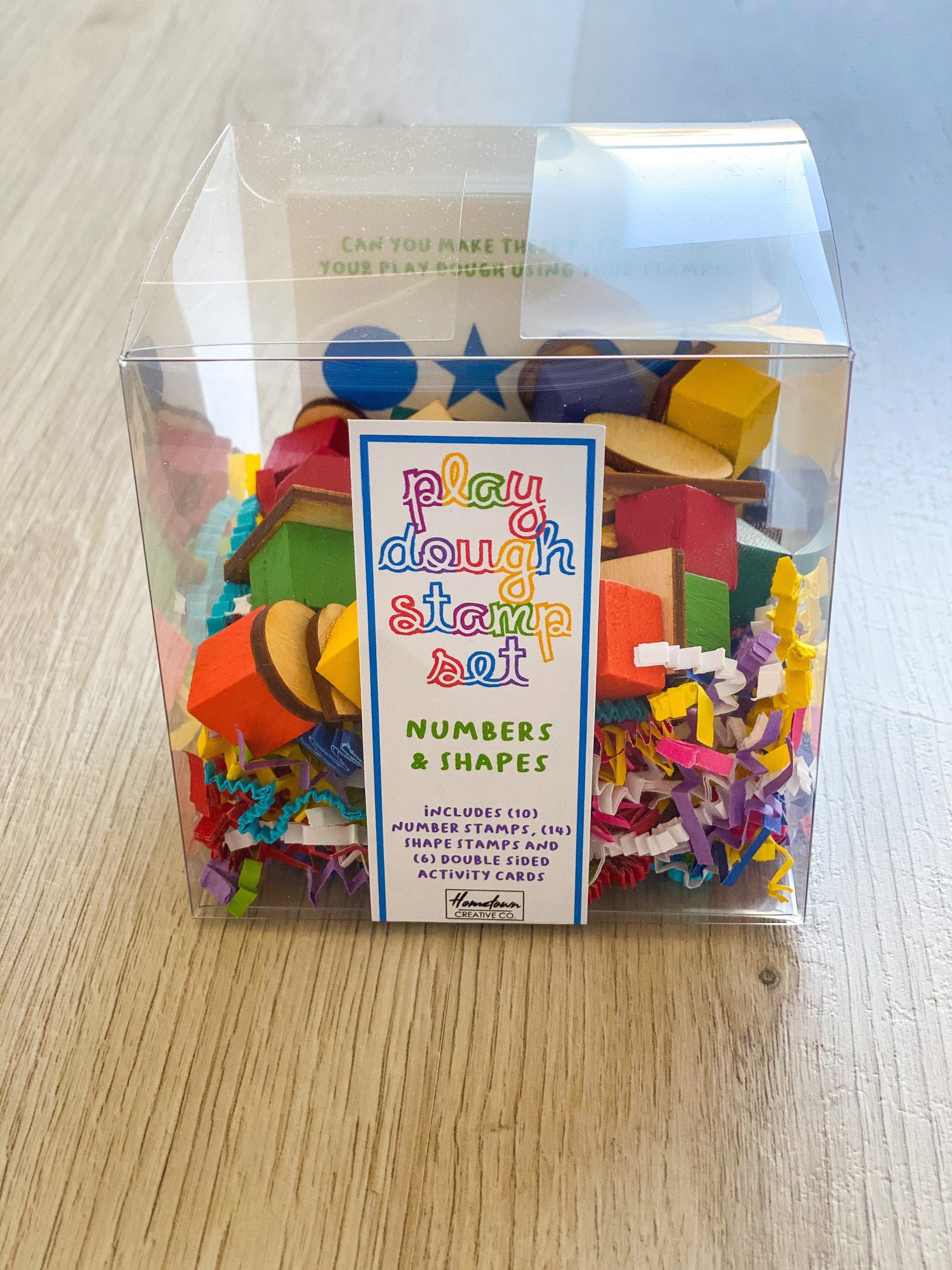 Numbers & Shapes play dough stamp set