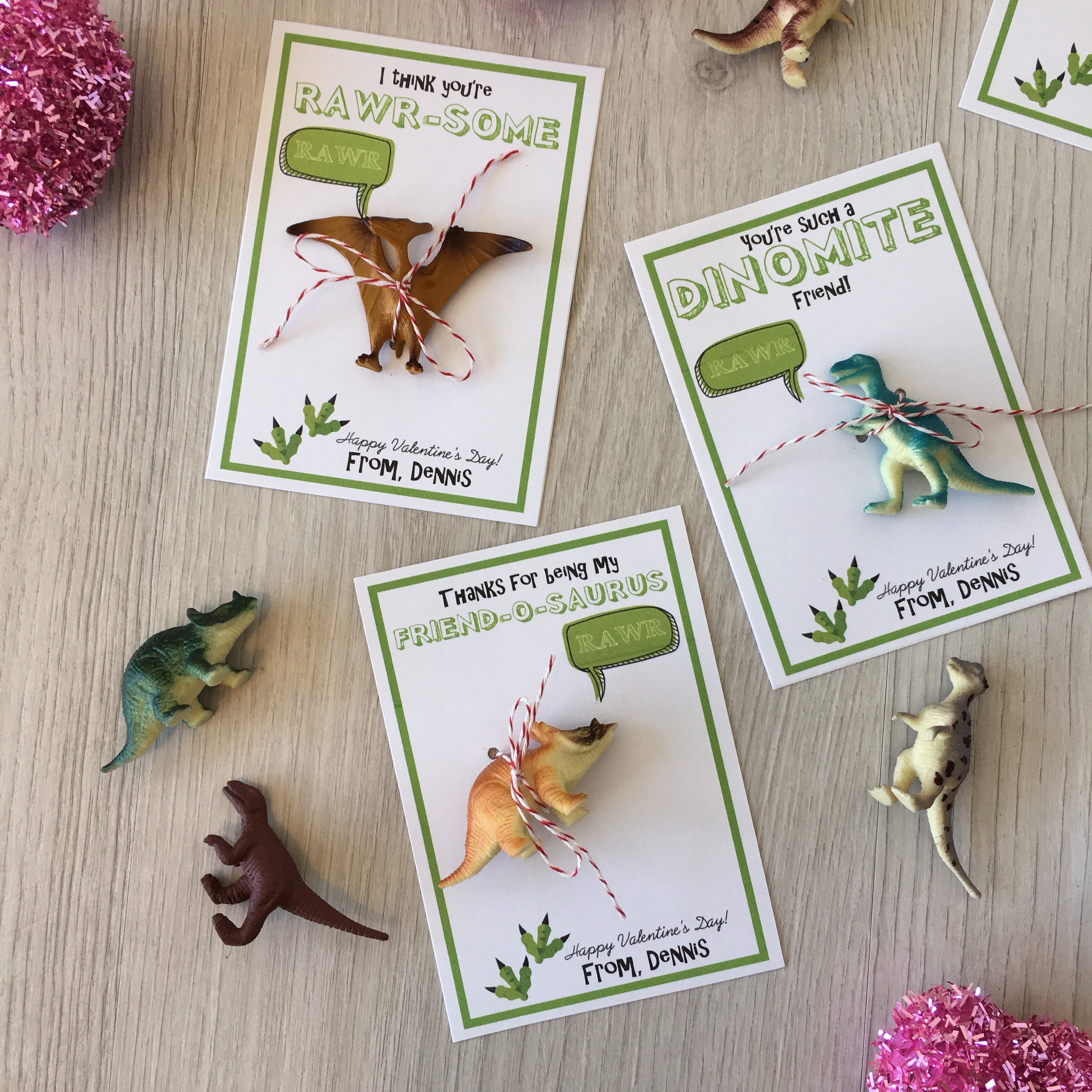 I Think You're Dino-Mite Dinosaur Toy Handmade Kids | Etsy