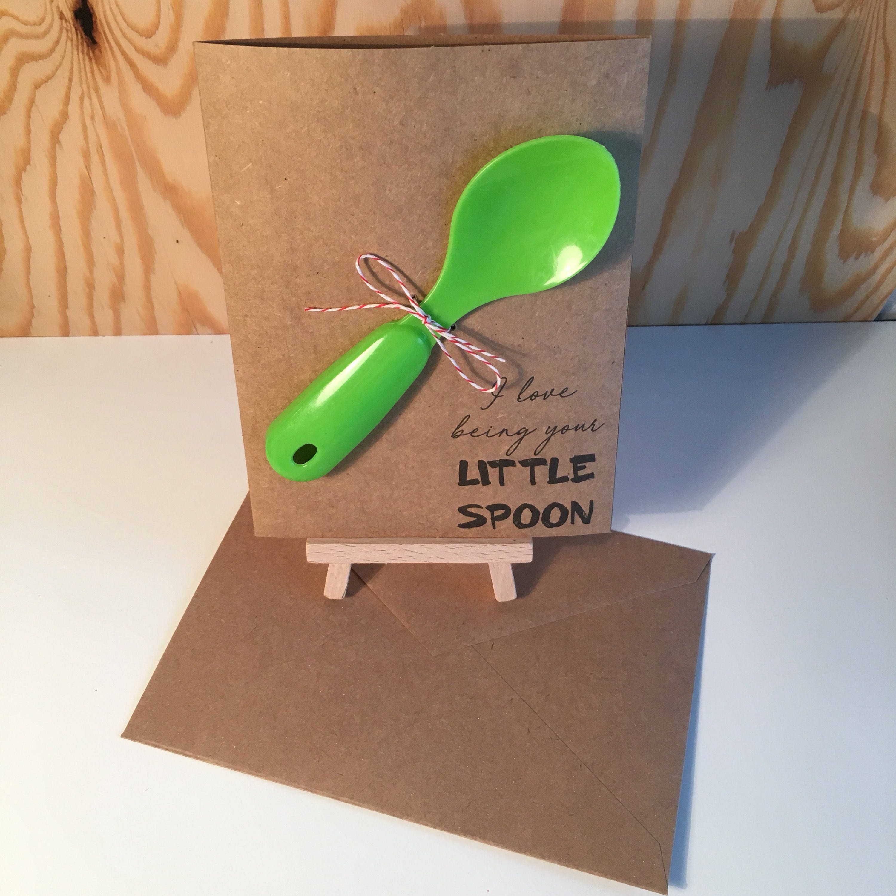 I Love Being Your Little Spoon! - Handmade Card